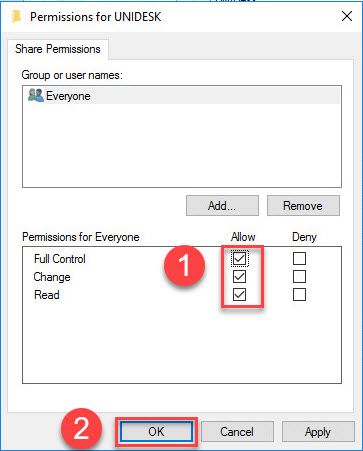 Citrix Unidesk File Share Configuration Instructions