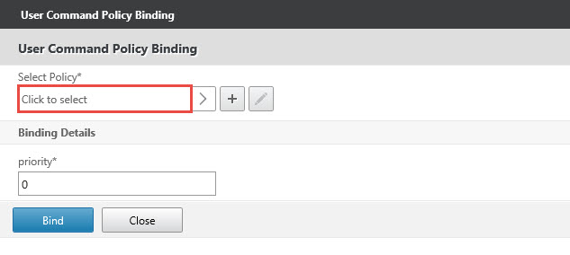 Configure NetScaler user in Command Center