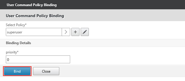 Configure NetScaler user in Command Center