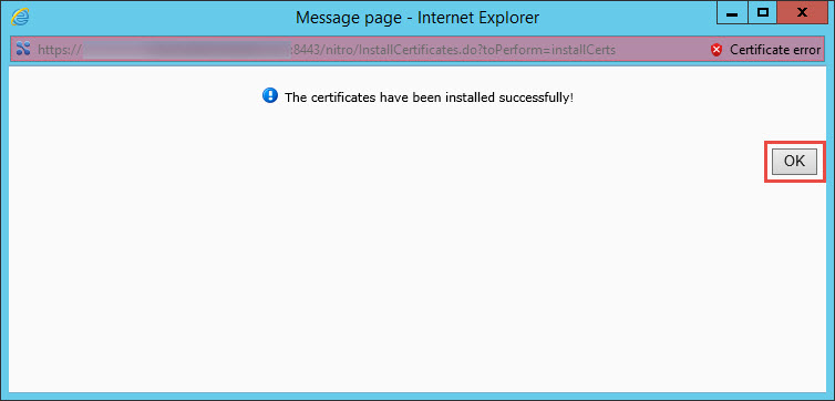 Citrix Command Center Install a Digital Certificate