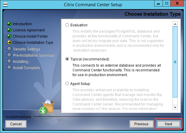 Installing Citrix Command Center step-by-step guide