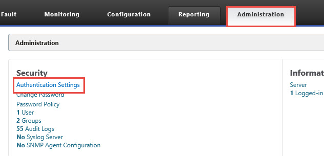 Citrix Command Center Configure LDAP Authentication