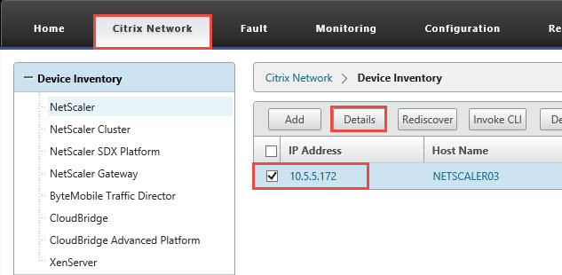 How to Configure Backup for NetScaler from Command Center