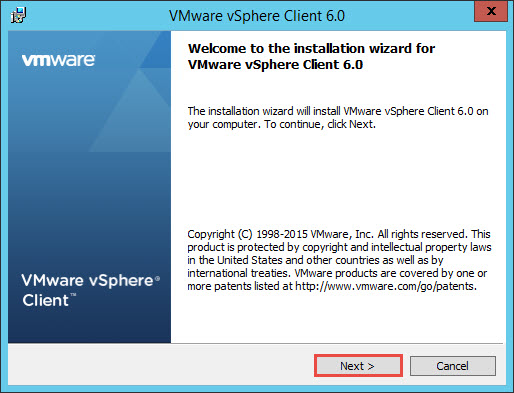 How to install the VMware vSphere 6 Windows client